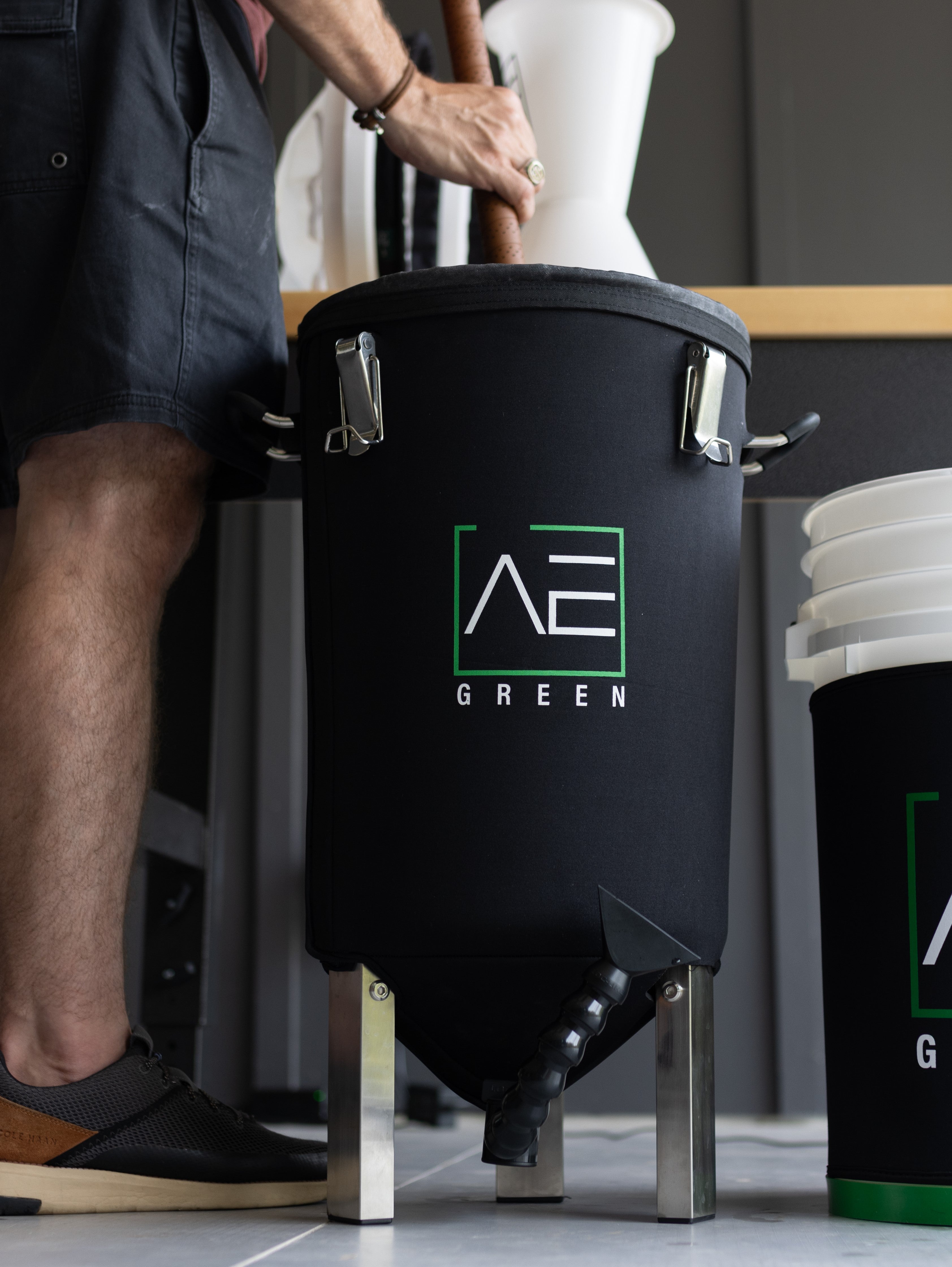 Manual Hash Washer | Best Bubble Hash Washing Machine - Aether Green